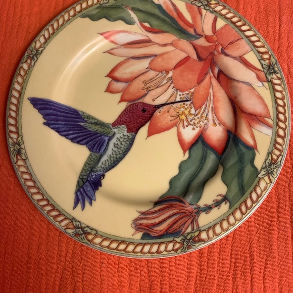 Andrea By Sadek | Dining | Vtg 98s Hummingbird Collection Cake Plate ...